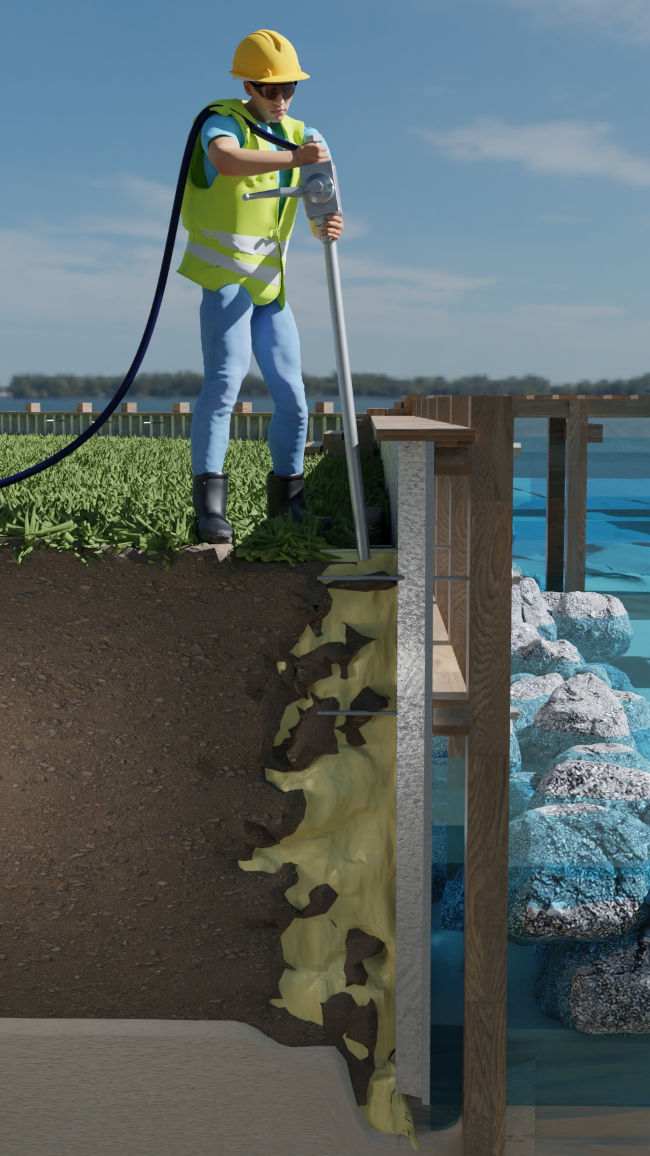 Soil Injection, Florida | Seawall Kings